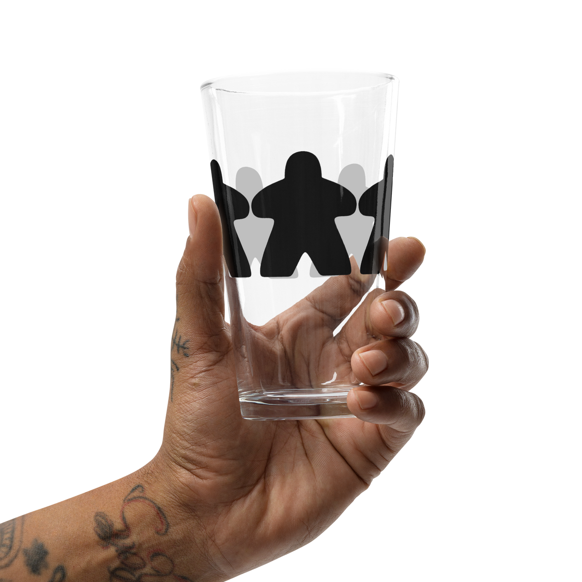 Black Meeple Shaker Pint Glass – Top Shelf Fun